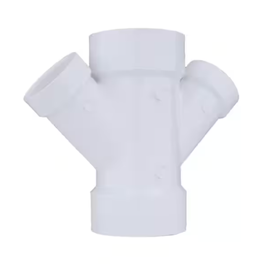 DWV LP612-420 4x4x2x2 PVC DWV REDUCING DOUBLE WYE - APFS