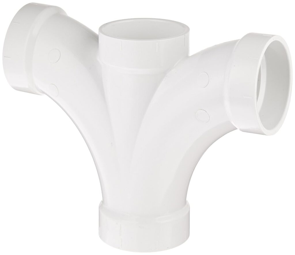 DWV LP500-030 3 x 3 x 3 x 3 PVC DWV DOUBLE FIXTURE FITTING - APFS